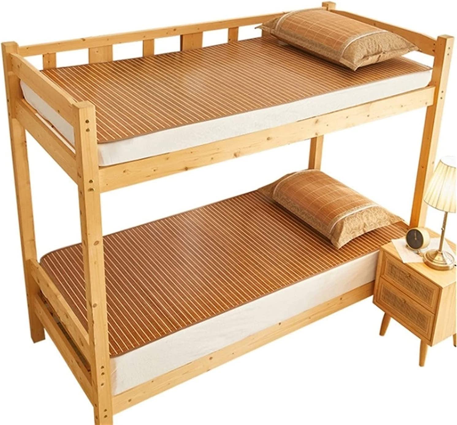 Summer Sleeping Mat Exquisite Summer mats Dormitory Bedroom with Bamboo mats Single mats Double ice Silk Straw mats Various Sizes to Choose from for Home School Dormitory