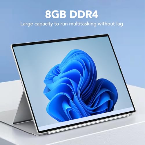 3K UHD Tablet, 12.3 Inch 2 in 1 Touchscreen Tablet Laptop, with J4125 Processor, with Magnetic Keyboard, BT5.0, WiFi for Win 10 (US Plug 8GB+512GB)