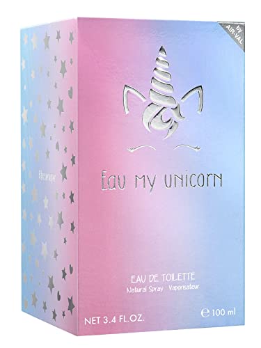 Eau My Unicorn, Enchanted, Magical, Fragrance, for Her, Eau de Toilette, EDT, 3.4oz, 100ml, Perfume, Spray, Made in Spain, by Air Val International