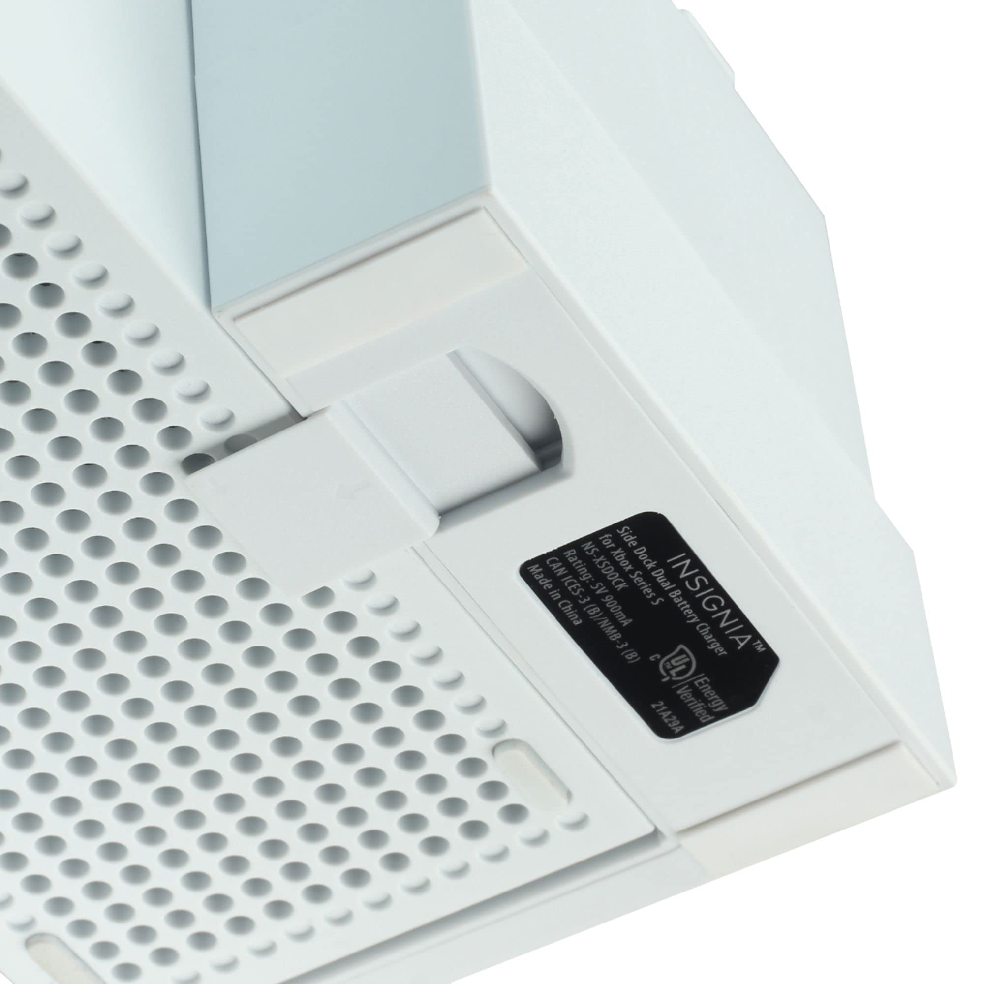 INSIGNIA Insignia - Side Dock Dual Battery Charger for Xbox Series S - White