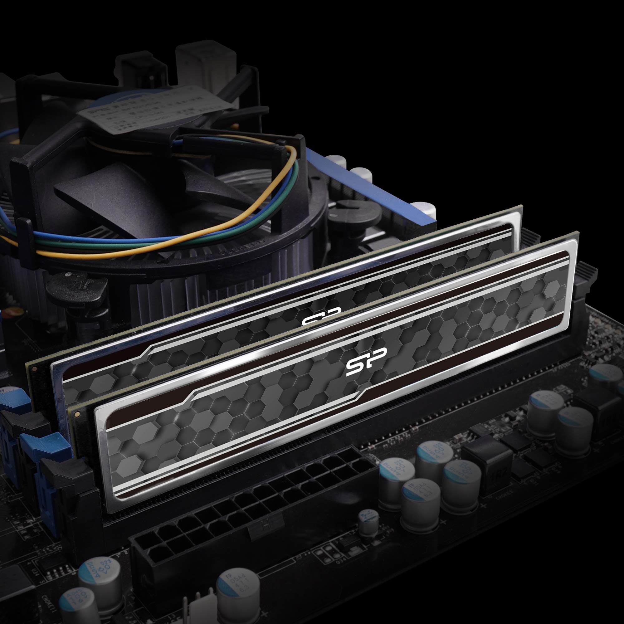 Silicon Power Value Gaming DDR4 RAM 16GB (2x8GB) 3200MHz (PC4 25600) CL16 1.35V Desktop Memory Module with Heatsink Camouflage Grey SP016GXLZU320BDAJ5