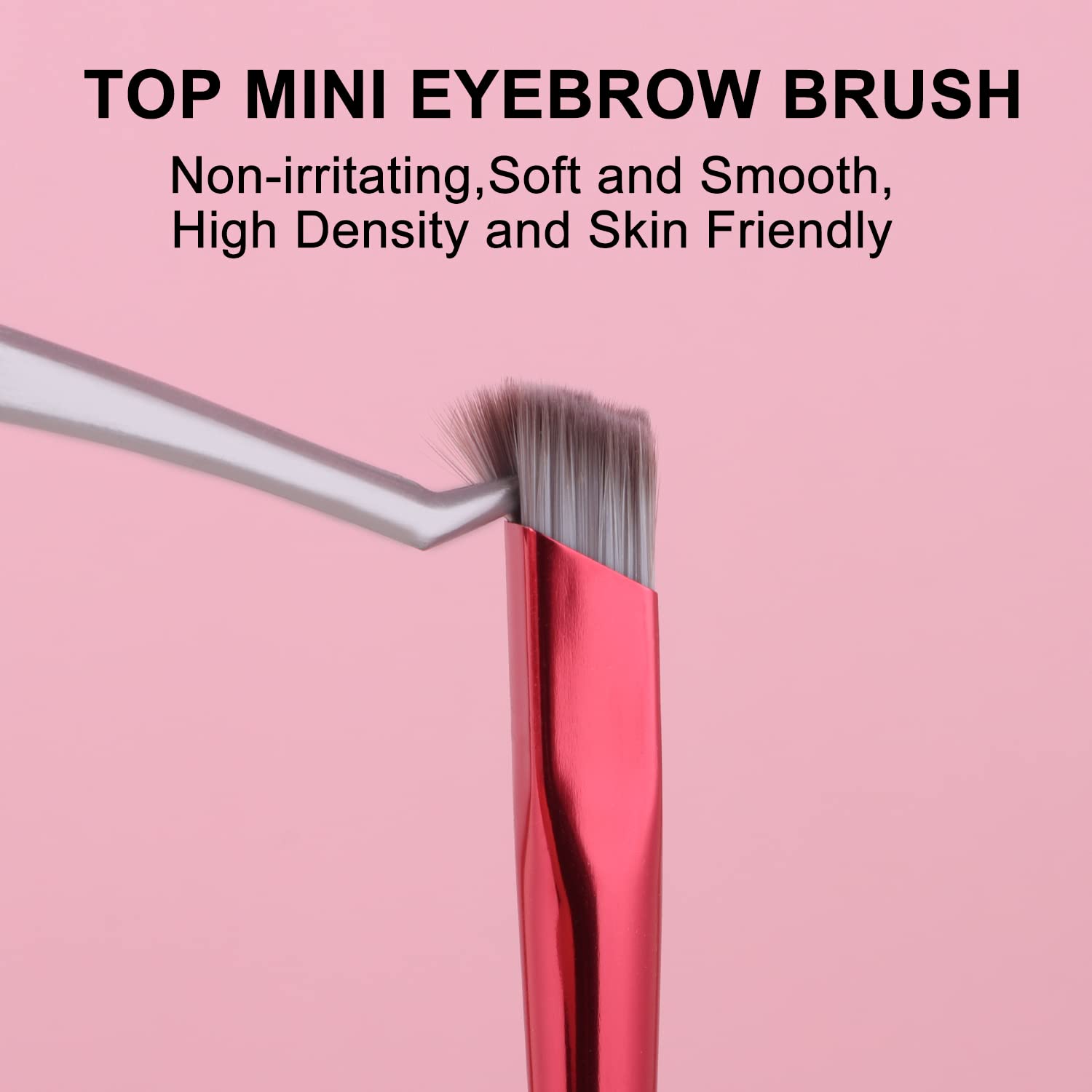 2Pcs Multi-Function Eyebrow Brush, 4D Hair Stroke Brow Stamp Brush, Ultra-thin Eyebrow Brush, Square Angled Eyebrow Hairline Brush for Drawing Hairline, Smoky Makeup, Eye Shadow Primer, Easy to Clean