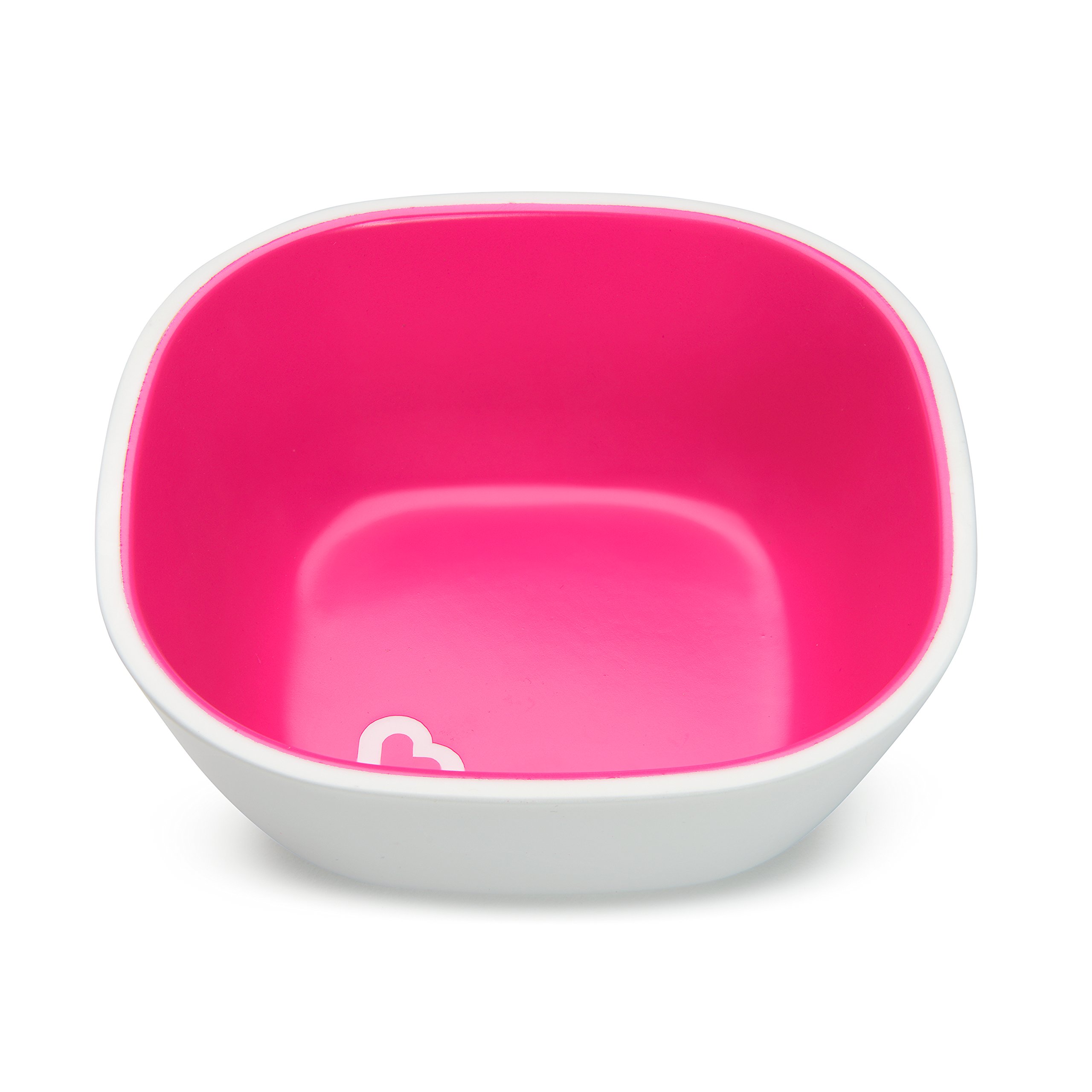 Munchkin® Color Me Hungry 7pc Toddler Feeding Supplies Set, Includes Plates, Bowl, Open Cup and Utensils in a Gift Box, Pink