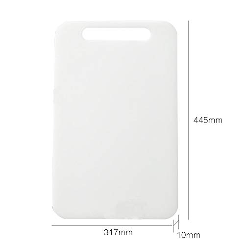 Super Leader Professional Plastic Cutting Board for Restaurants,Dishwasher Safe and BPA Free,1.27 x 17.8 x 0.4 Inch,White