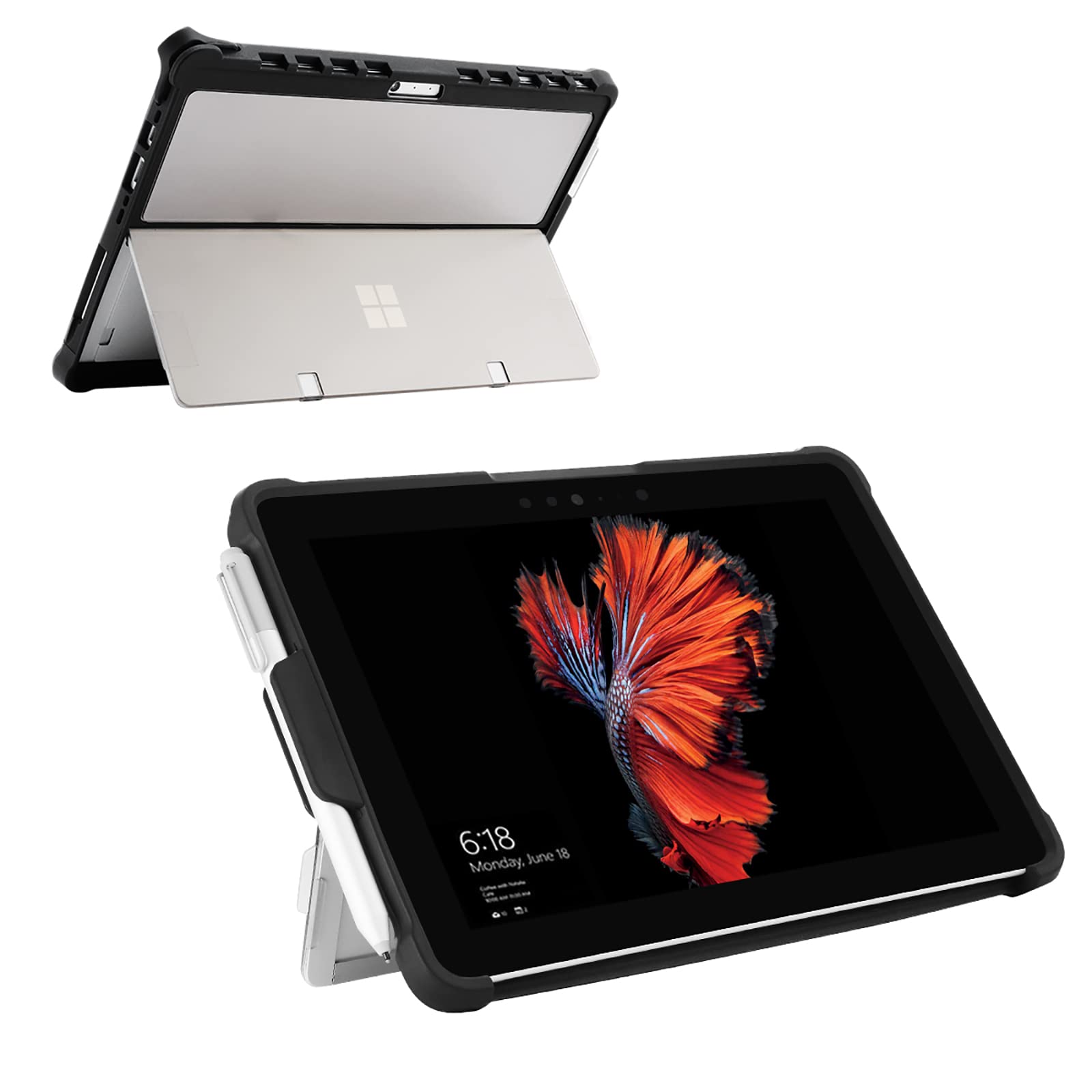 Youtec for Surface Go 3 Case Surface Go 2 Case, Surface Go Case, Shockproof Rugged Folio Surface Go 3/ Go 2/ Go Protective Case Cover Compatible with Microsoft Surface Go 2/ Go 3/ Go 10 inch Tablet