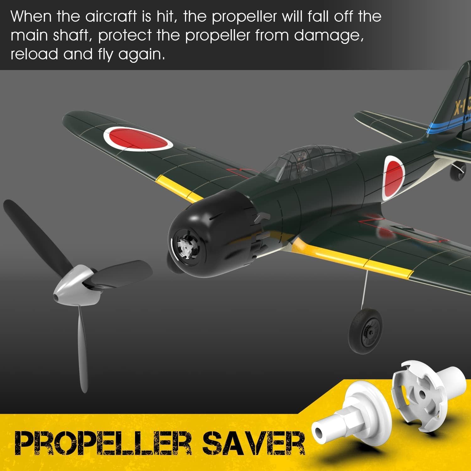 VOLANTEXRC RC Plane 4-CH RC Airplane P51 Mustang Ready to Fly, WWII Remote Control Plane with Xpilot Stabilization System, One Key Aerobatic for Beginners, Adults (761-5 RTF)