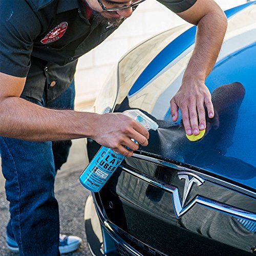 Chemical Guys CLY_113 OG Clay Bar & Lubber Synthetic Lubricant Kit, Light/Medium Duty (16 oz) (2 Items) , Yellow