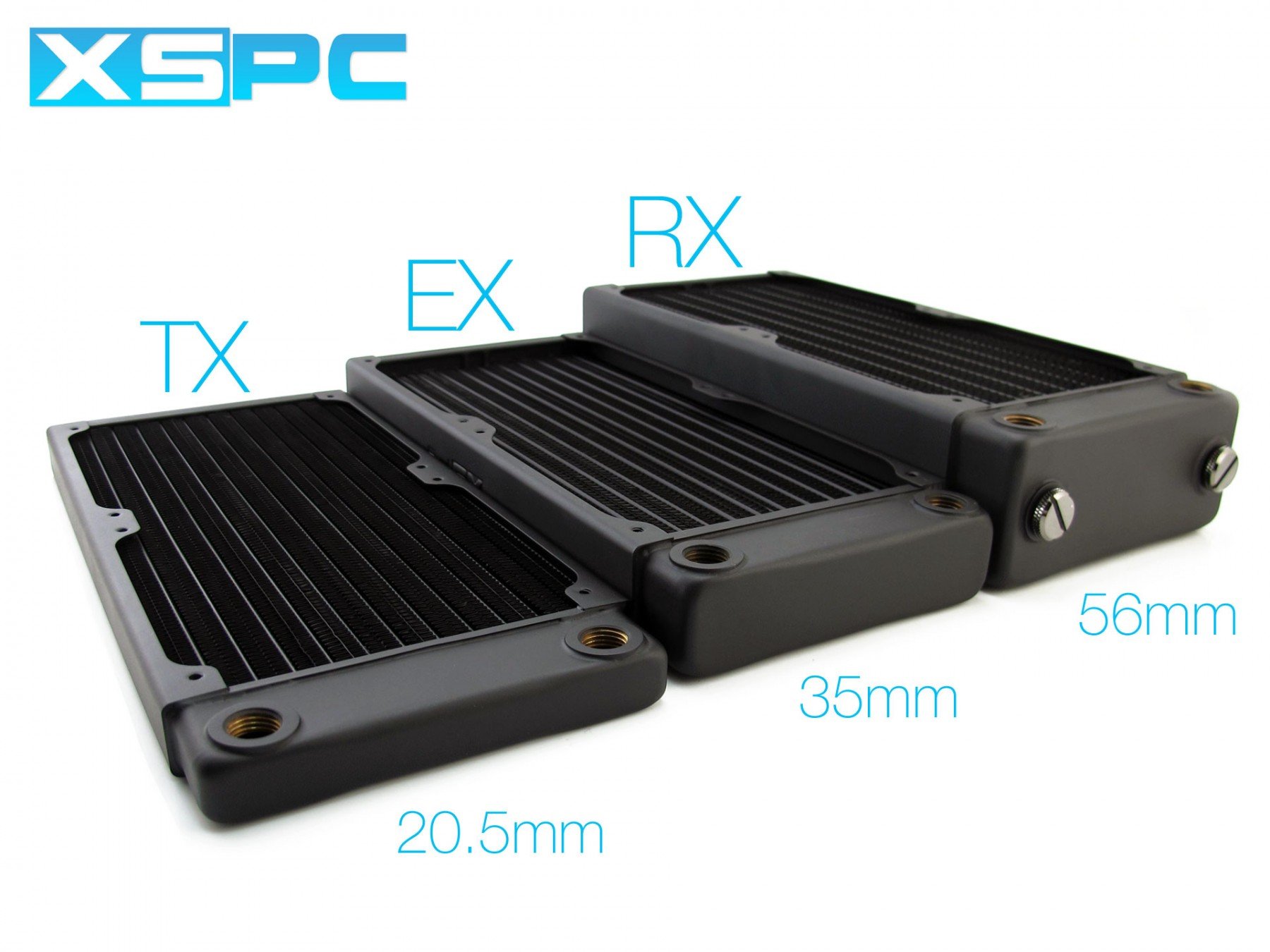 XSPC TX360 Ultra Thin Radiator, 120mm x 3, Triple Fan, White