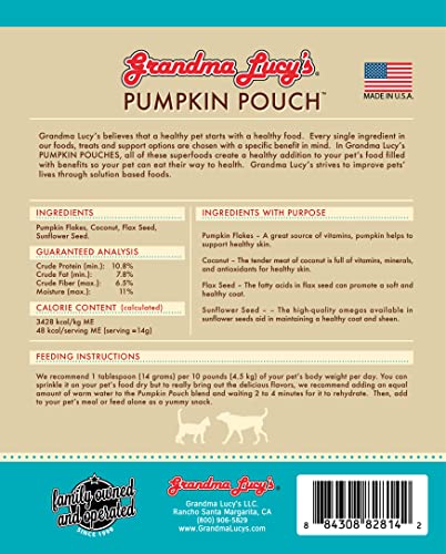 grandma lucy's Pumpkin Pouch 6 oz, Skin and Coat
