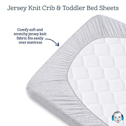 Gerber Baby Boys and Girls Newborn Infant Baby Toddler Nursery Cotton Fitted Bedding Crib Sheet, Pink Hello, One Size