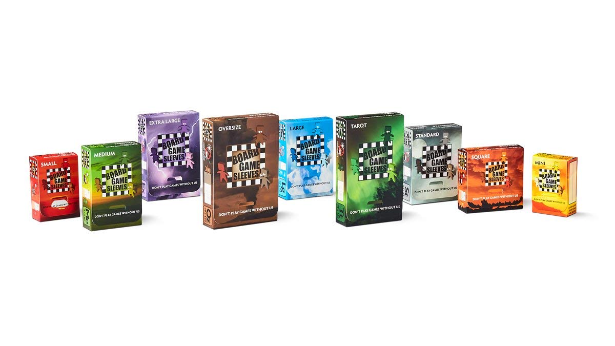 5 Packs Arcane Tinmen Non-Glare Board Game Sleeves 50 ct Standard Size Card Sleeves Value Bundle!
