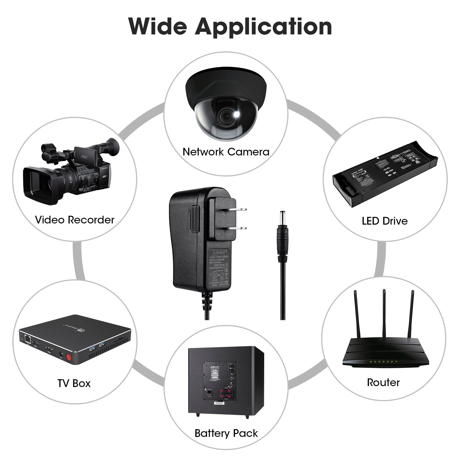 8.4V 1.5A DC Power Adapter - AC 100-240V 50/60Hz to DC 8.4V 1.5A Power Adapter, with 57 Inches Charging Cable, for 2200mAh/3000mAh Li-ion Battery (US Standard Single Charger)