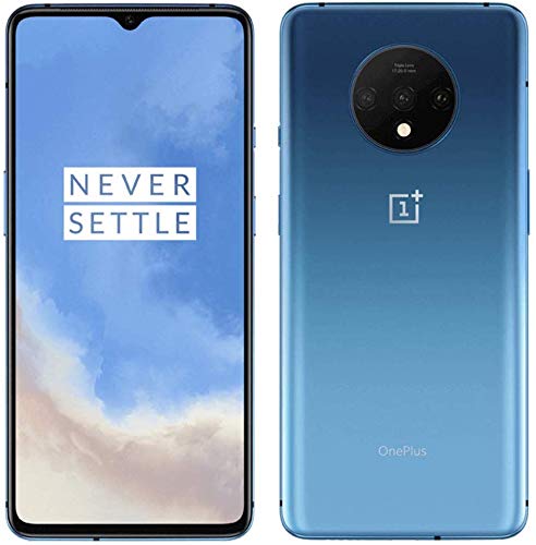 OnePlus 7T (128GB, 8GB) 6.55" AMOLED 90Hz Display, Snapdragon 855+, T-Mobile Unlocked Global 4G LTE GSM (AT&T, Metro, Cricket) (Glacier Blue)
