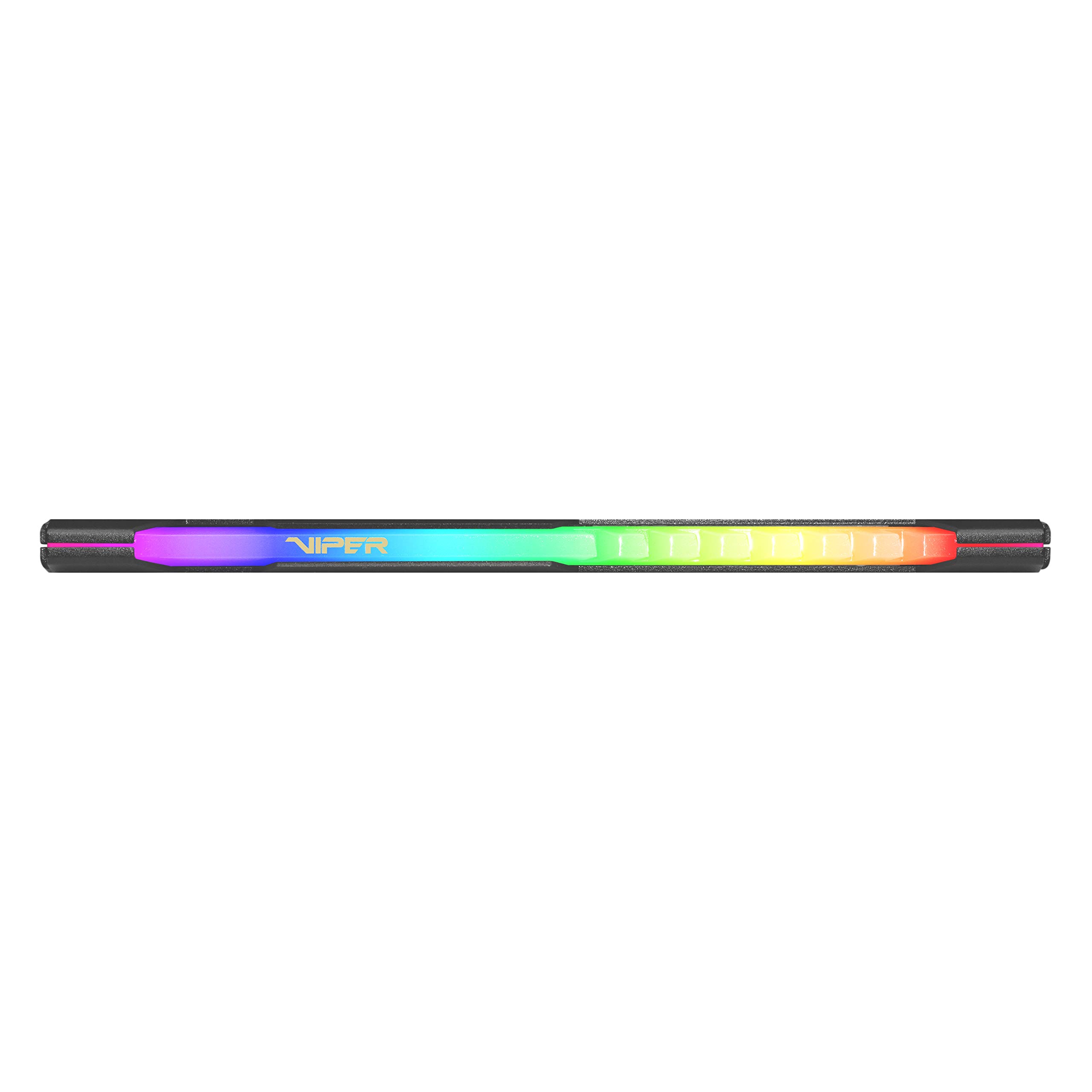 Patriot Viper Steel RGB DDR4 RAM 32GB (1X32GB) 3600MHz CL20 1.35v UDIMM Desktop Gaming Memory Module Compatible with XMP - PVSR432G360C0