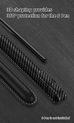 BAILI for Samsung Galaxy S Pen Fold Edition Holster,Galaxy S Pen Universal Stylus Holder,Sleeve Carrying Leather Slot for Touch Stylus S Pen,S-Pen Fold Pro,Z Fold3, Z Fold4 Pen Protection-Brown
