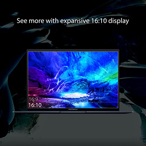 ASUS Zenbook 14 Laptop, 14β WQXGA Display, Intel Core i7-1360P CPU, Intel Iris Xe Graphics, 16GB RAM, 1TB PCIe SSD, Windows 11 Home, Ponder Blue, UX3402VA-DS74