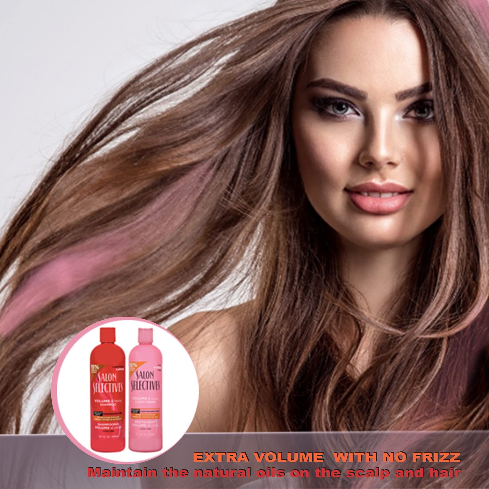 Salon Selectives Volume & Body Shampoo & Conditioner Set For Bouncy Full Hair