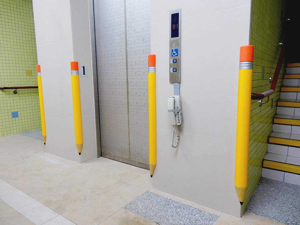 Boing Safety | Corner Guard Strip | Pencil | Yellow | 4 Pack