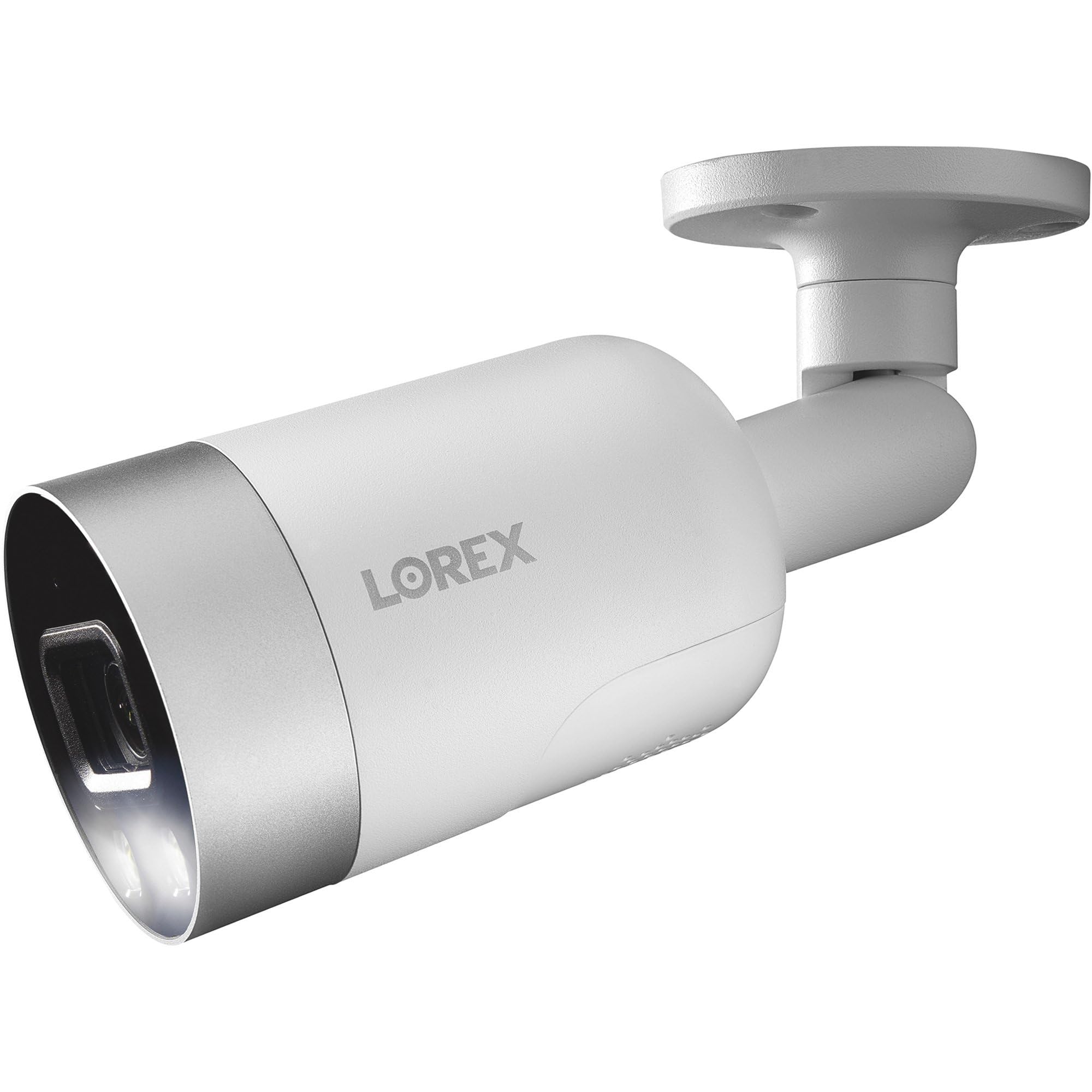 Lorex E891AB-E 4K Ultra HD Smart Deterrence IP Camera with up to 150ft Color Night Vision and 111 Degrees Field of View