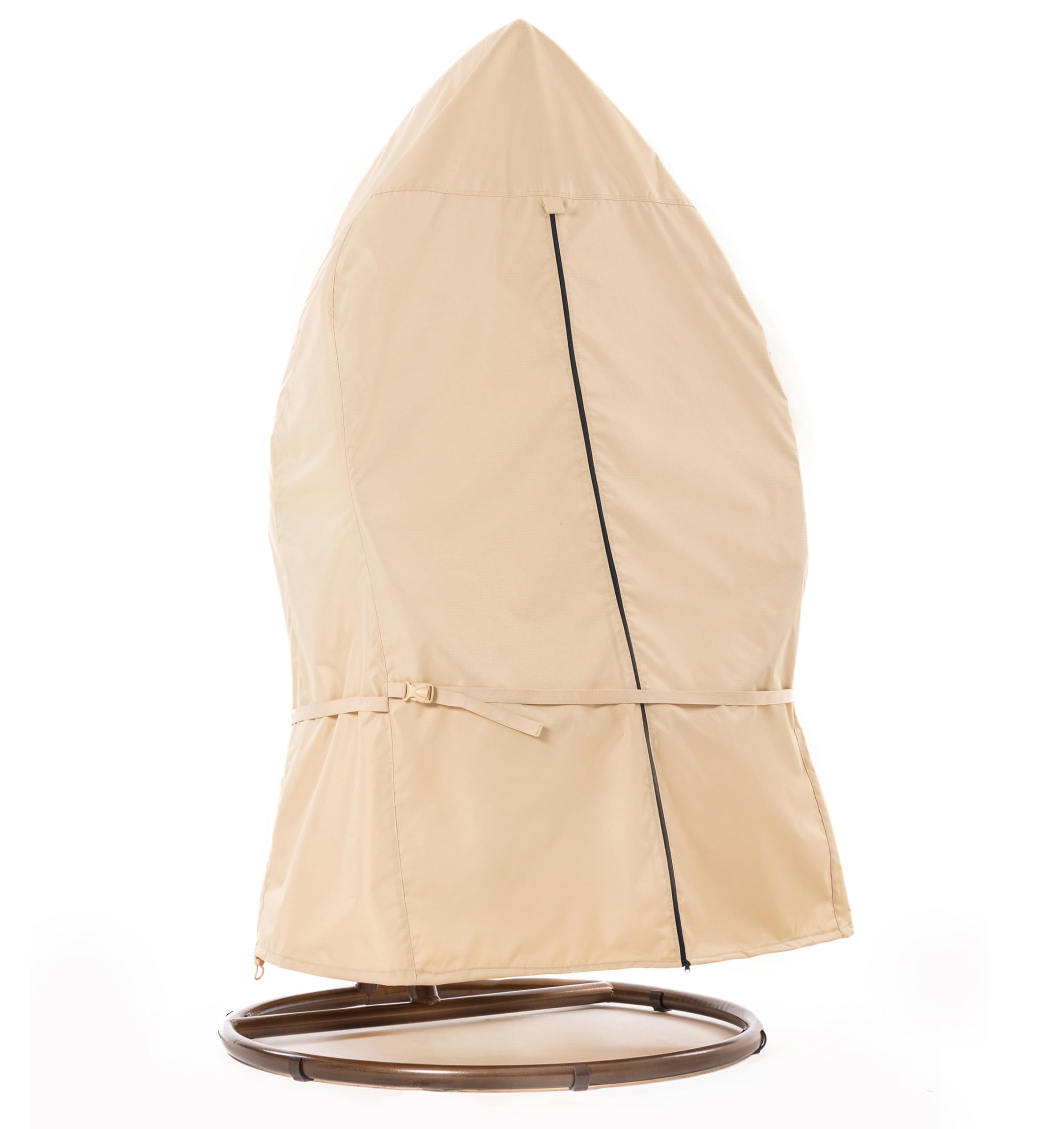 F&J Outdoors Patio Egg Chair Cover Rip-Stop Heavy Duty Waterproof Chair Covers, Beige, 45" Wx70 H