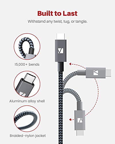 IVANKY USB C Extension Cable 1.5ft [100W, 20Gbps], USB-C 3.1 Gen 2 Male to Female 4K Video Cable, Compatible with MacBook Pro/Air, Samsung, Nintendo Switch and More