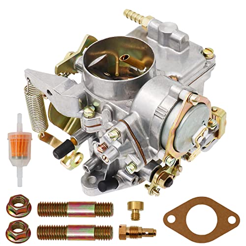 34 Pict-3 Carburetor For VW Beetles Super Beetles 1971-1979 Dual Port 1600cc Air Cooled Type 12V Engine Electric Choke Volkswagen Bug Bus Thing Karmann Ghia Squareback Transporter #113129031K