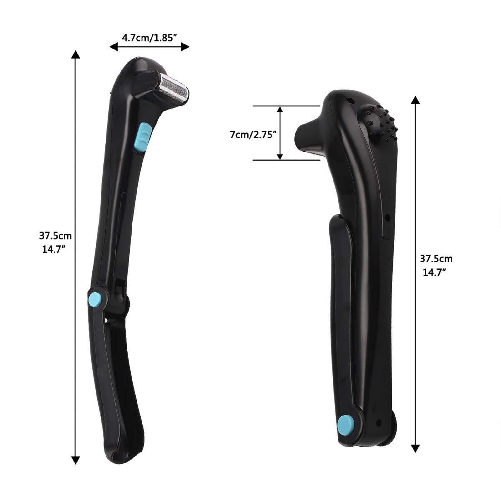Mochalight Back Shaver for Mens,Men Groomer Trimmer,Long Handle Back Hair Shaver,180 Degrees Foldable & Cordless,Easy to Use