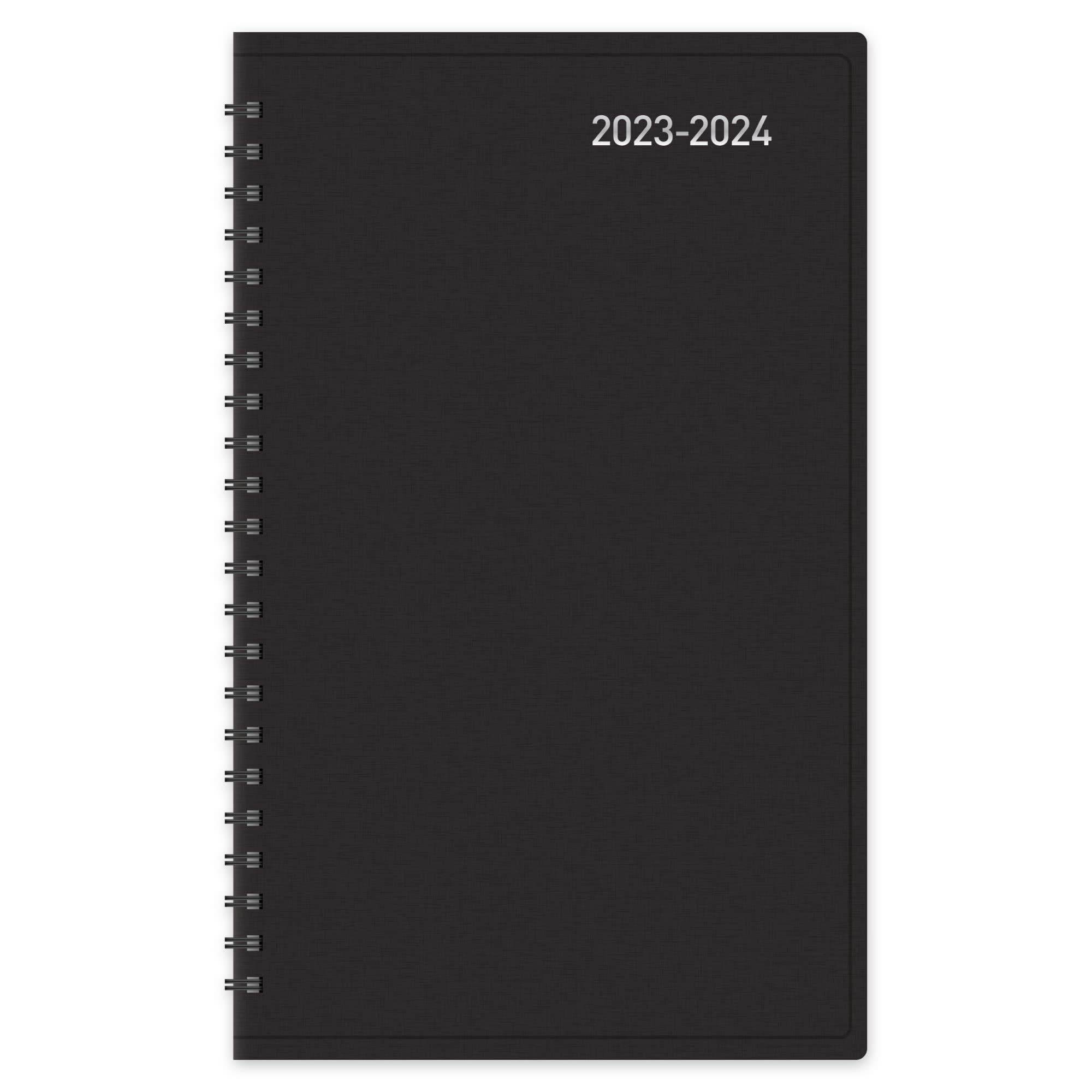 2023-2024 Office Depot® Brand 14-Month Daily Academic Planner, 5" x 8", 30% Recycled, Black, July 2023 to August 2024
