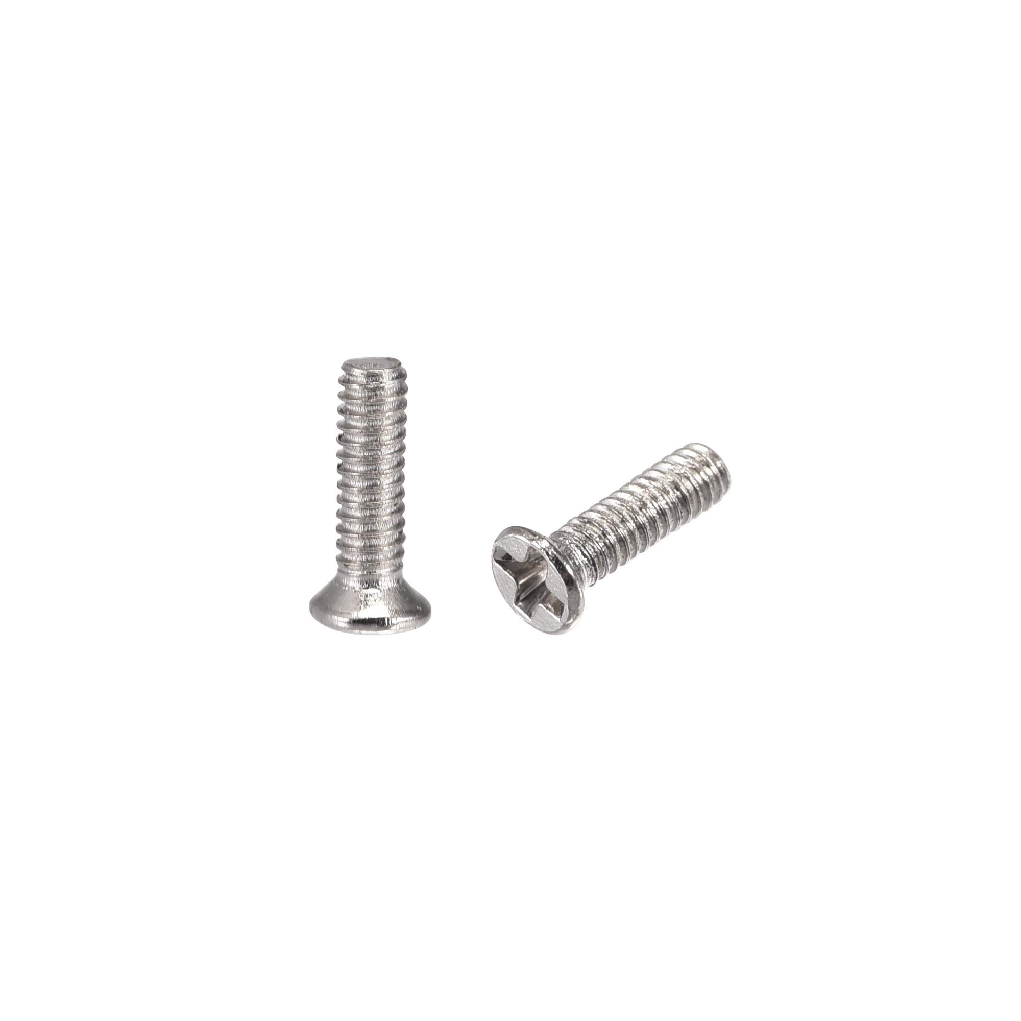 uxcell M1.2 x 5mm Phillips Screw Fastener Silver Tone for Laptop PC TV Fan Switch 500pcs