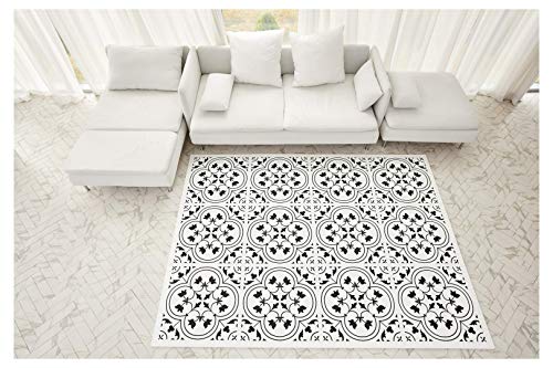 Eggyo Premium Stylish Foam Baby Mat, 72 by 48 Inches, White and Black