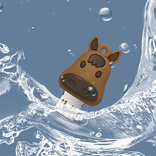 USB Flash Drives, 8GB / 16GB / 32GB / 64GB Waterproof Cute Novelty USB 2.0 USB Memory Stick Data Storage Pendrive Thumb Drives (32GB, Cute Horse)