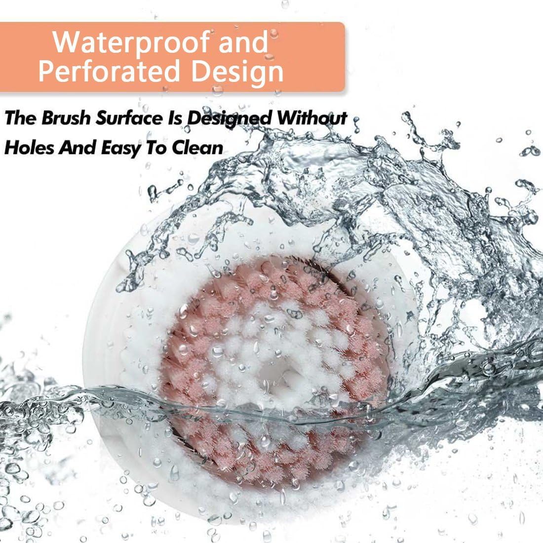 Facial Cleansing Brush Heads Replacement Compatible with Radiance Face Brush Head, for Clogged and Enlarged Pores, 4 Pack