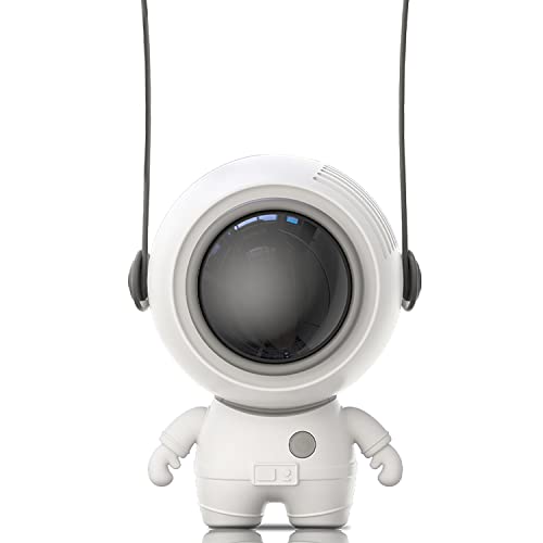 beautymart Personal Fan, Portable Mini Handheld Fan, Astronaut Leafless Fan, Speed Adjustable, USB Rechargeable Fan, for Kids, Women, Men, Home, Office, Indoor, Outdoor, Sport, ect (WHITE)