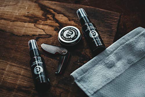 Percy Nobleman Beard Grooming Kit. Signature Scented Beard Oil 50ml. Beard Wash 50ml. Beard Balm 20ml. Beard Comb.