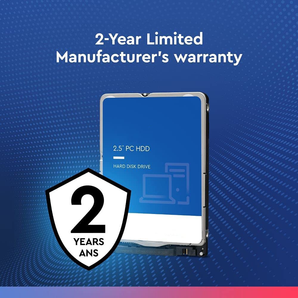2TB Blue Mobile Hard Drive HDD - 5400 RPM, SATA 6 Gb/s, 256 MB Cache, 2.5" - 20SPZX (2T Blue)
