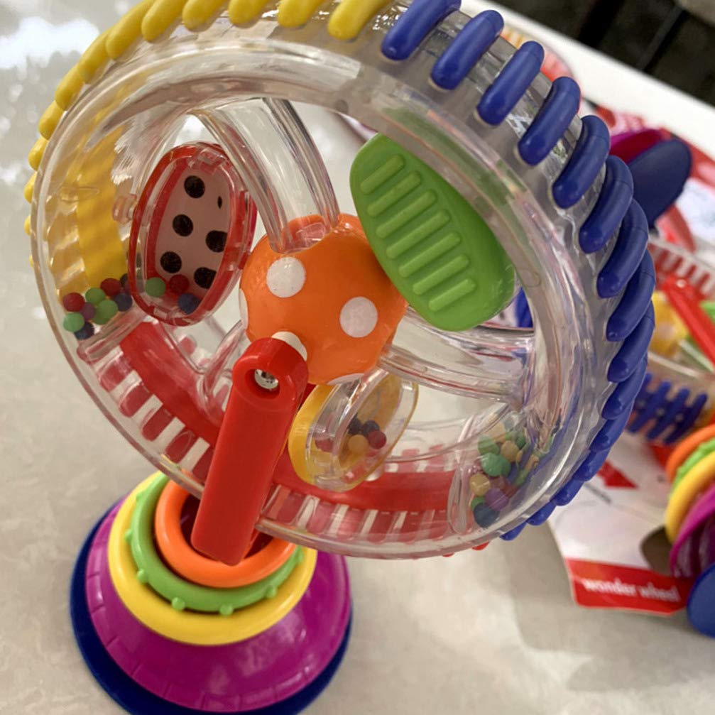Toyvian High Chair Toy Baby Ferris Wheel Toy Suction Cup Newborn Spinner Activity Toy Newborn High Chair Rattle Interactive Development Educational Toy for Feeding Plaything, Early Development