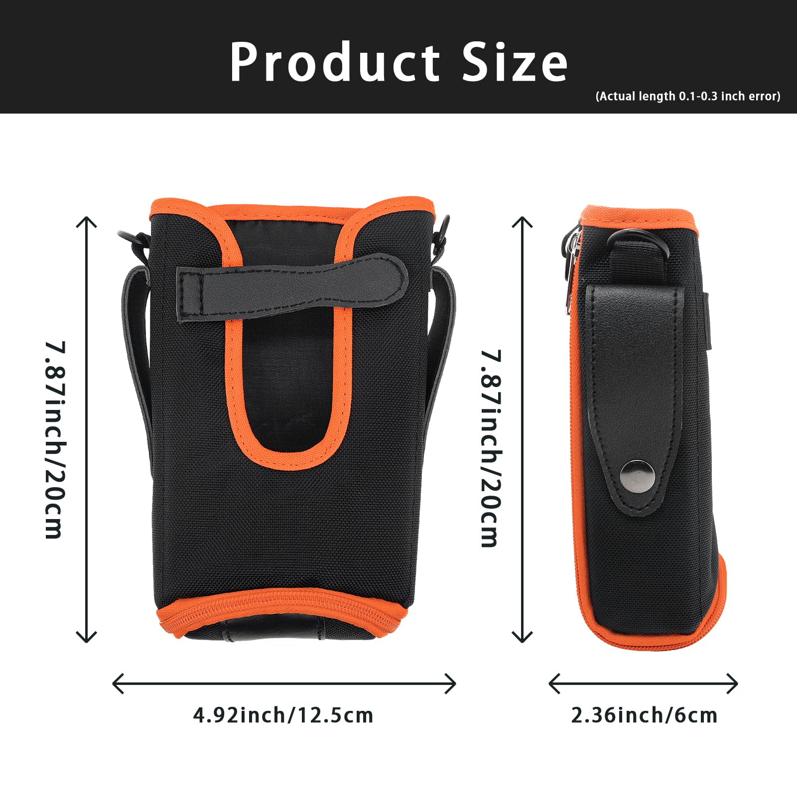 Shoulder Belt Carrying Case Holster for Symbol MC9000 MC9060 MC9090 MC9100, MC9190 MC9200 MC92N0 Handheld Android PDA Phone Barcode Scanner,Orange(SG-MC9121112-01R)