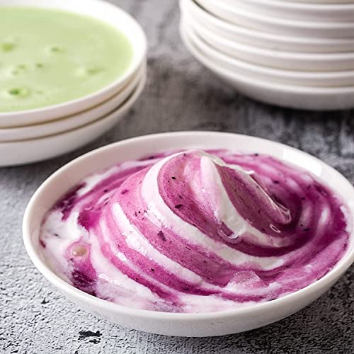 UIBFCWN 3 Oz 10 Pack White Dipping Bowls, Ceramic Dip Bowls, Soy Sauce Dish & Bowl, Olive Oil Dipping Dishes, Charcuterie Bowls, Serving Bowls for Side Dishes, Ketchup, BBQ and Party Dinner