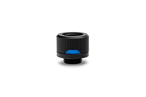 EKWB EK-Quantum Torque HDC-14 Compression Fitting for EKWB Rigid Tubing, 14mm OD, Black, 4-Pack