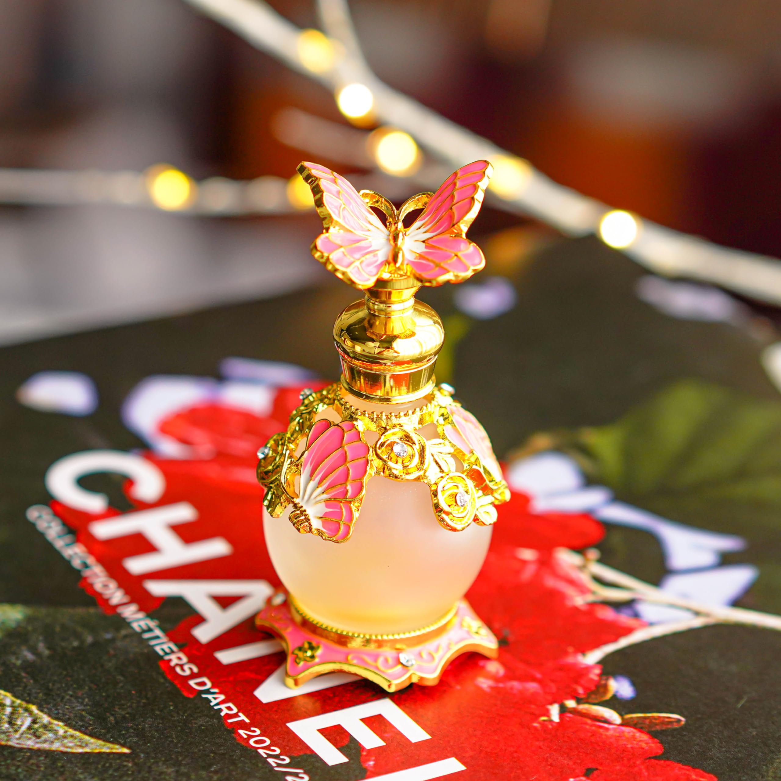 YU FENG 15ml Empty Refillable Perfume Bottles for Fragrance Restoring,Dresser Table Decor,Gifts, Keepsake,Travelling