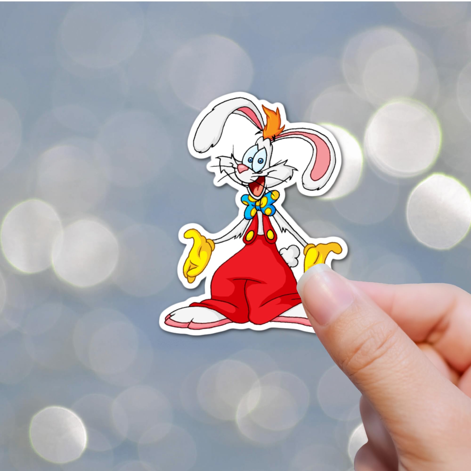 3.5" Roger Rabbit Classic Vintage Retro Nostalgic Animated Cartoon Laminated Sticker Decal gift perfect for laptop, kindle, pc, tumbler, tablet and more