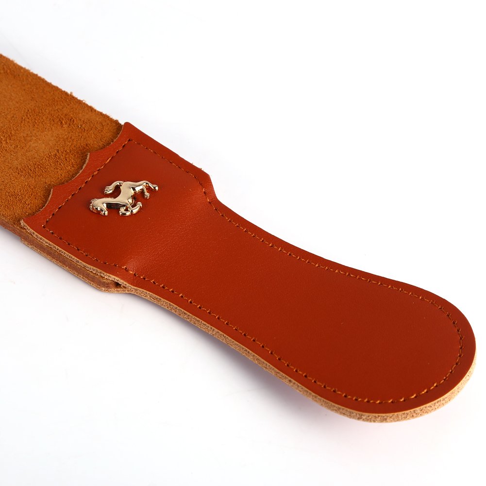 Leather Strop, Asixx Genuine Leather Strop Shaving Strop Sharpener Strap Barber Straight Razor Knife Sharpening Belt for Straight Razors, Knives and Chisels