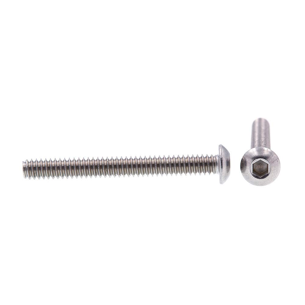 Prime-Line 9169382 Socket Cap Screws, Button Head, Hex (Allen) Drive, #10-24 X 1-3/4 in (10 Pack)