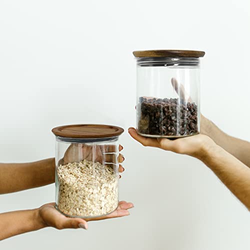 6 Pack Mason Jar Lids wide Mouth,Acacia Wood Ball Regular Mouth Lids,Reusable Mason Jar Lids With Food Grade Material Silicone Sealing Rings,Jar Wooden Storage Lids, regular, Brown…(86mm)