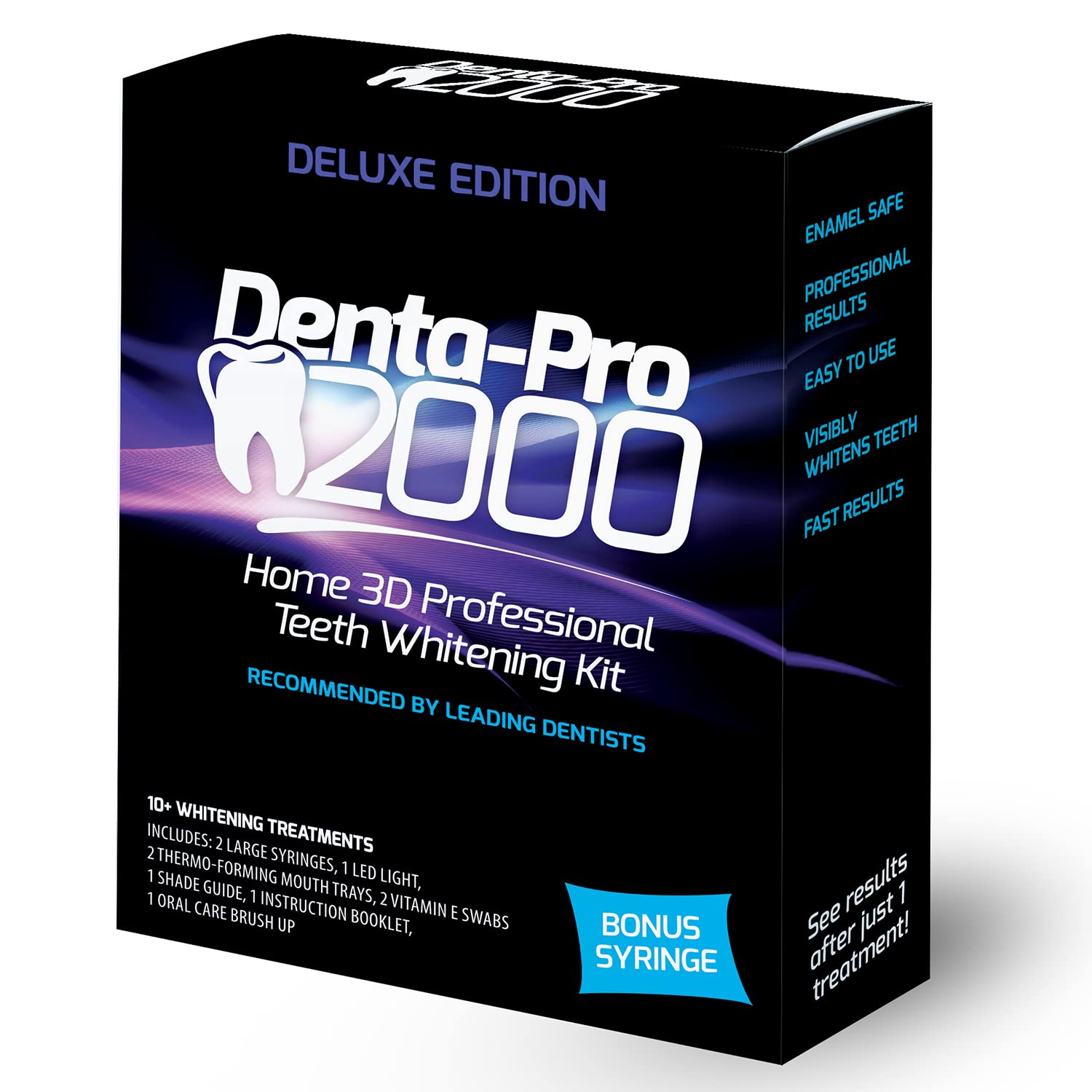 At Home Deluxe 3D Teeth Whitening Premium Kit By DentaPro2000 - If you Want Immediate Results This Is The kit To Use!