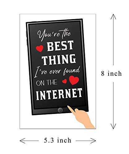 Maplelon Funny Anniversary Card for Boyfriend Girlfriend, Husband Wife Birthday Card, Best Thing on Internetā¦