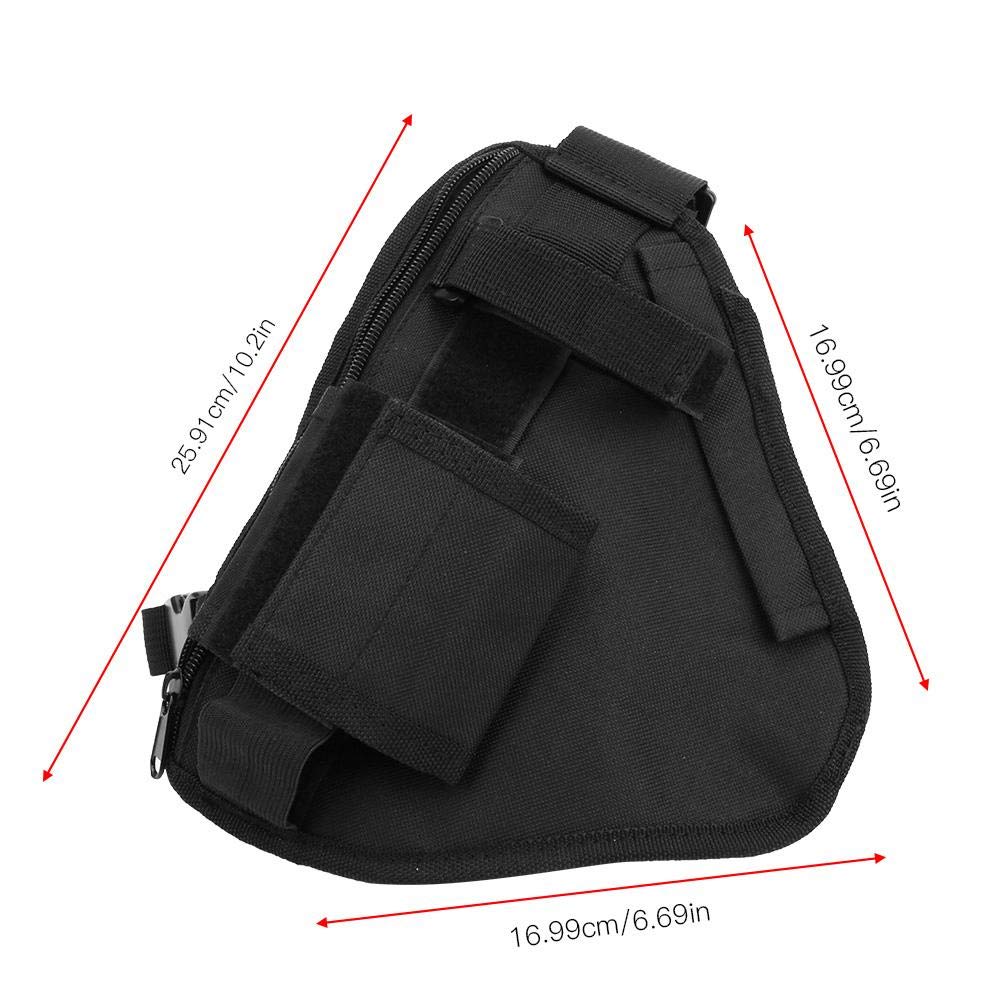 VBESTLIFE Radio Holster, Walkie Talkie Holster Universal Hands- Front Pack Pouch Radio Holster with Nylon Strap for Two Way Radio Walkie Talkie