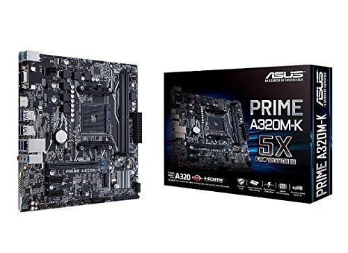 ASUS PRIME A320M-K AMD Ryzen AM4 DDR4 HDMI VGA M.2 USB 3.1 Micro-ATX Motherboard