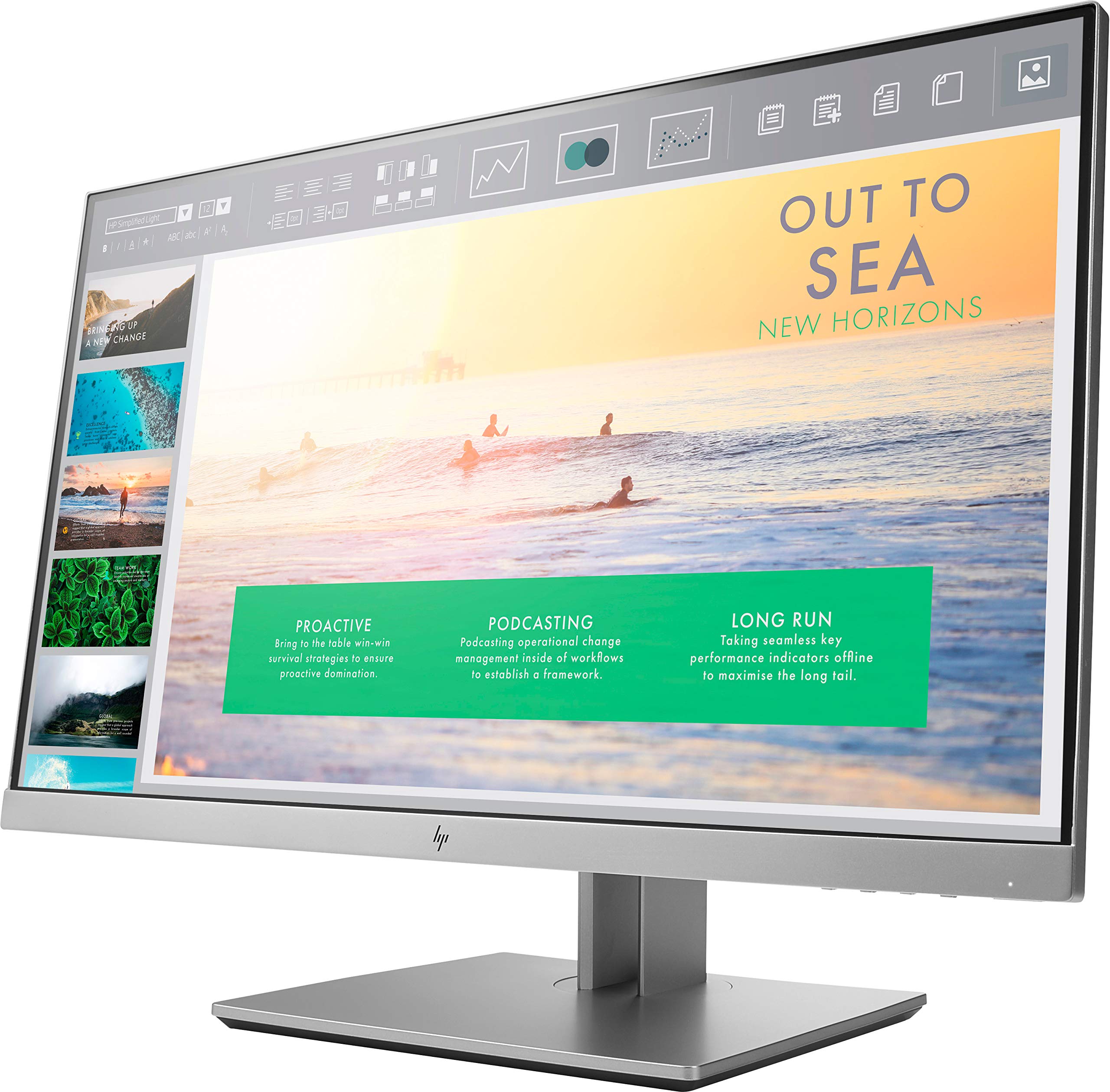 HP 23’’ (58.4 cm) EliteDisplay E233 IPS LED Backlit FHD Anti-Glare Computer Monitor with Pivot Rotation (Black/Silver)