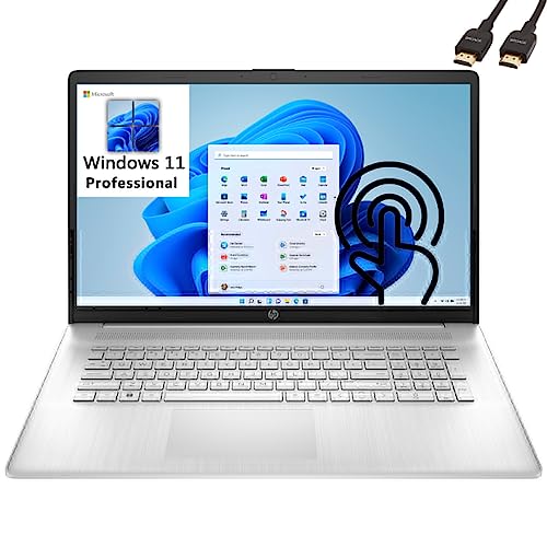 HP 2023 Envy 17 17.3" Touchscreen FHD Business Laptop, 12th Gen Intel 12 Cores i7-1260P, 64GB DDR4 RAM, 2TB PCIe SSD, WiFi 6, Bluetooth 5.3, Backlit Keyboard, Windows 11 Pro, BROAG Extension Cable